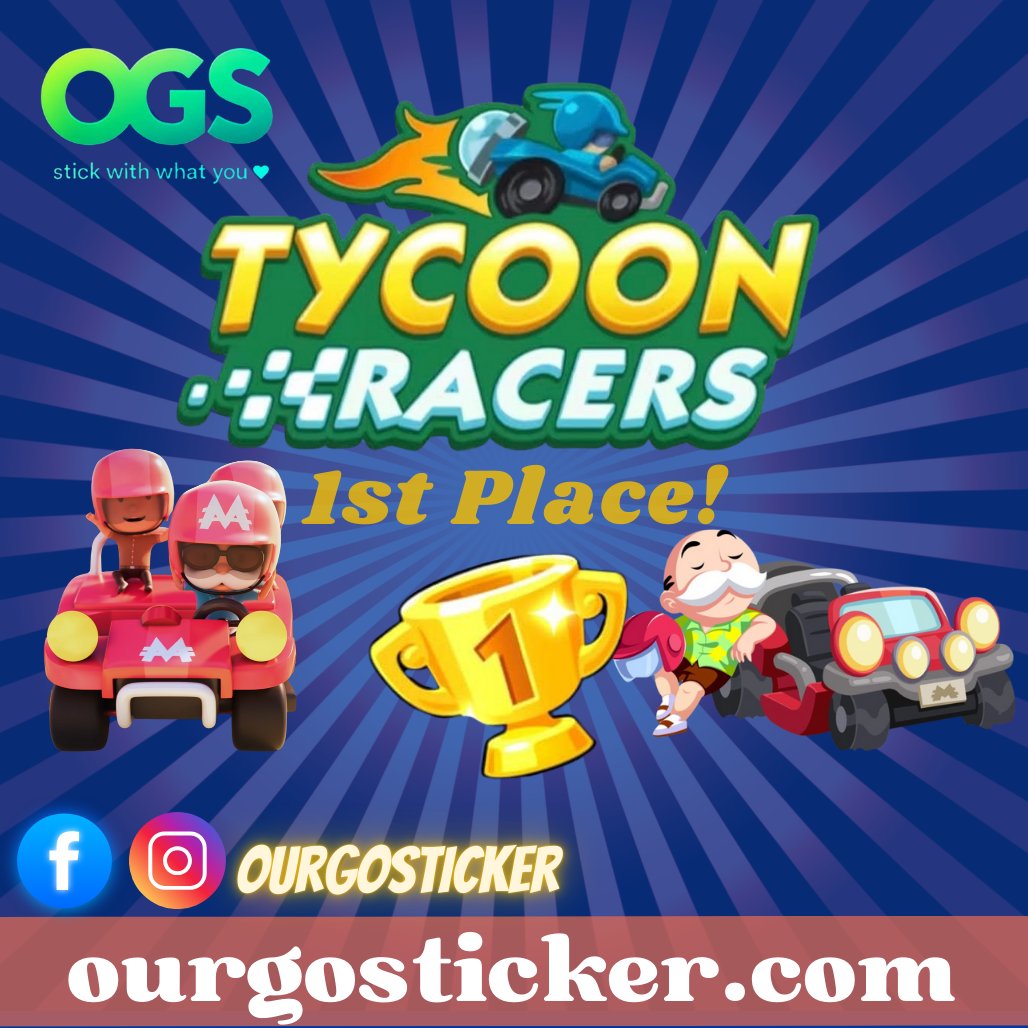 Monopoly Go Racers Event – OurGOsticker